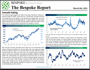 The Bespoke Report – 3/8/24 – Smooth Sailing | Bespoke Investment Group